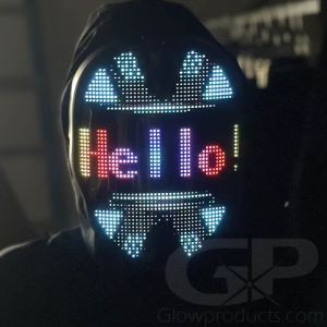 LED Lighted Face Mask - Glowarehouse.com